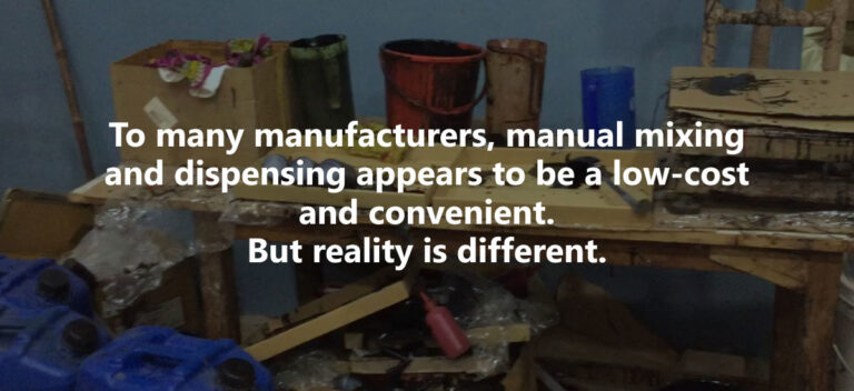 Manual Mixing Causes Up to 20% Material Loss in Potting